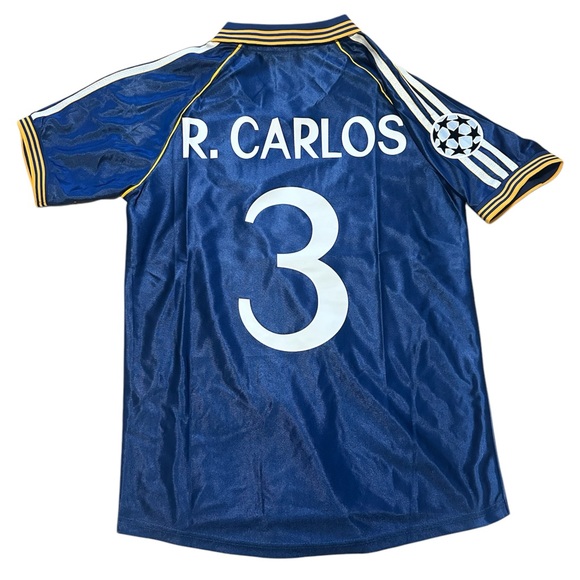 Nike Shirts 99899 Retro Real Madrid Third Kit Roberto Carlos Soccer
